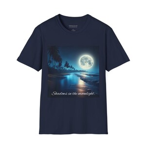 Shadows in the Moonlight T-shirt: Print No. 4-047 Features a Coastal ...