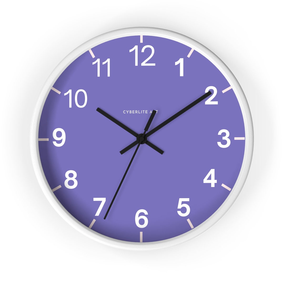 Colorfully Customized Wall Clock Personalize the Hands and Base Colors ...