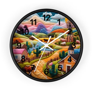 Colorfully Customized Wall Clock Personalize the Hands and Base Colors ...