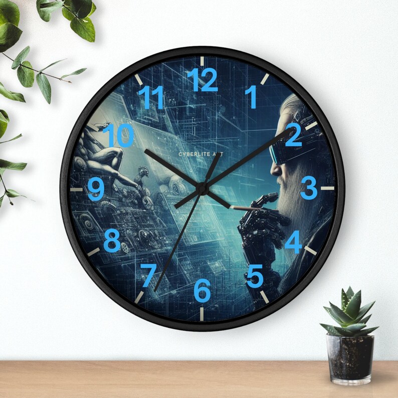 Colorfully Customized Wall Clock Personalize the Hands and Base Colors ...
