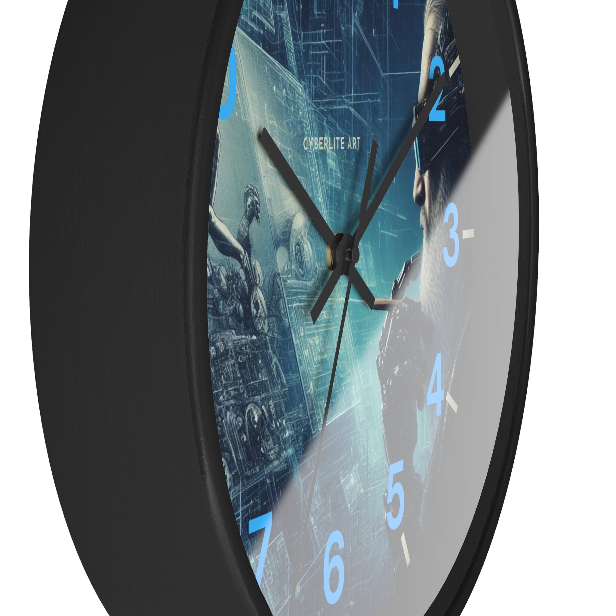 Colorfully Customized Wall Clock Personalize the Hands and Base Colors ...