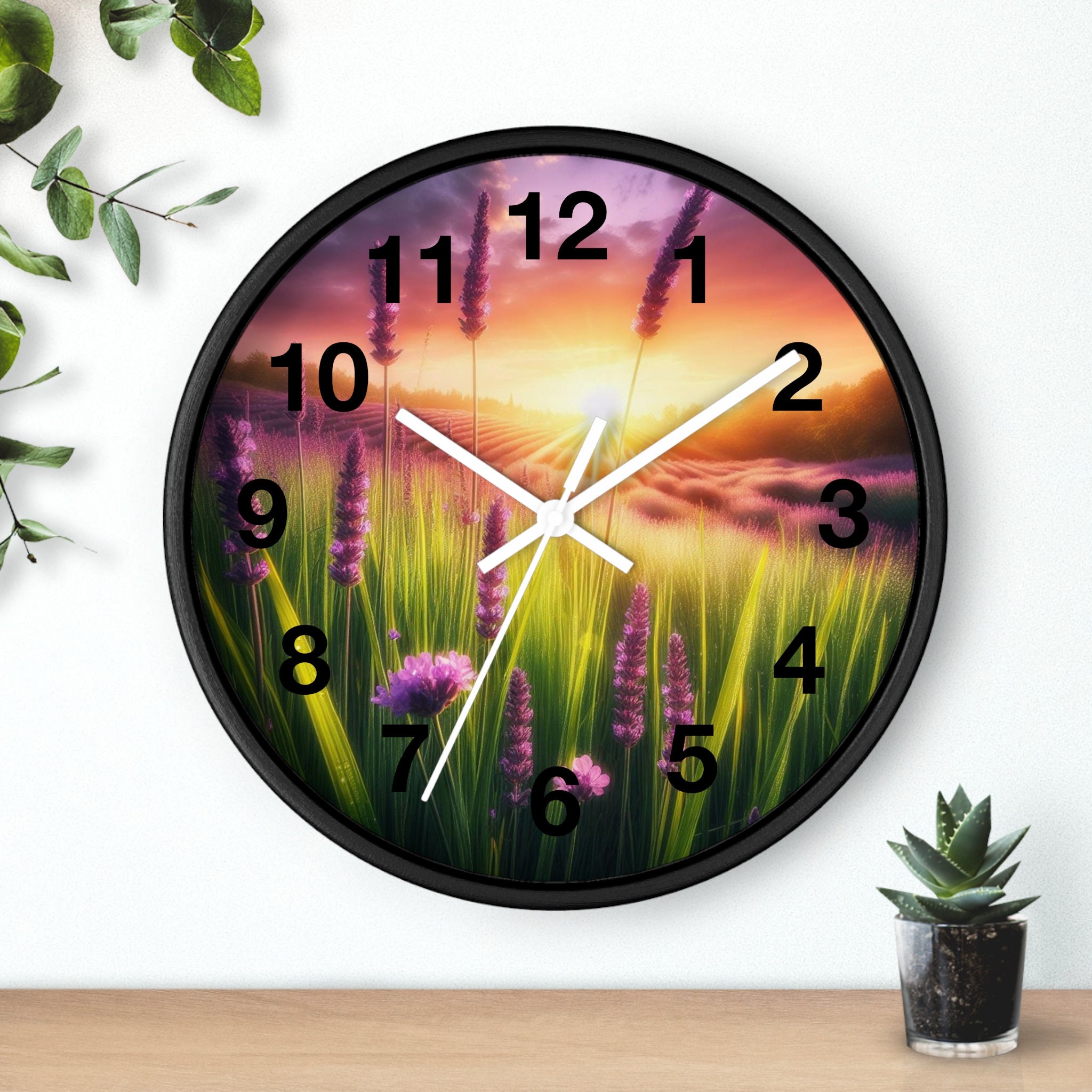 Colorfully Customized Wall Clock Personalize the Hands and Base Colors ...