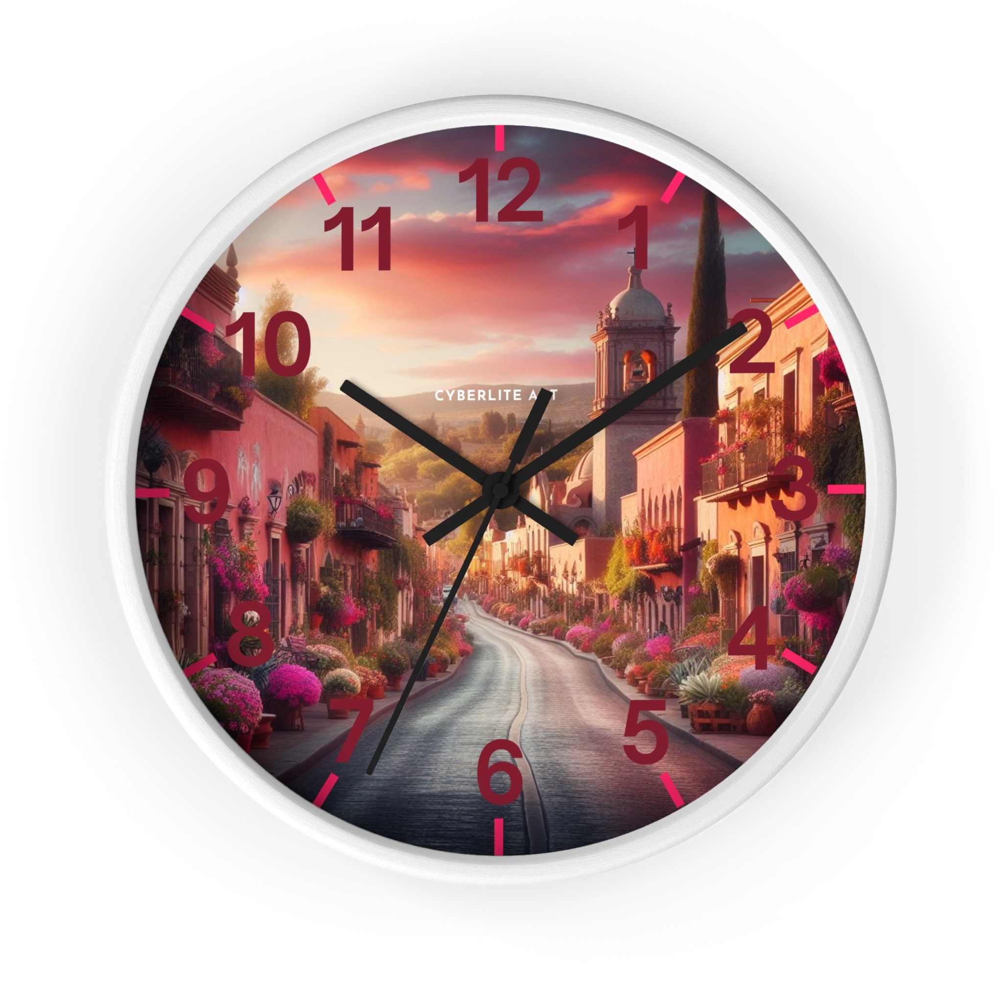 Colorfully Customized Wall Clock Personalize the Hands and Base Colors ...