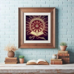 Printable All-seeing Eye Digital Art Print No. 1-208, Captivating All Seeing Eye, Esoteric ...