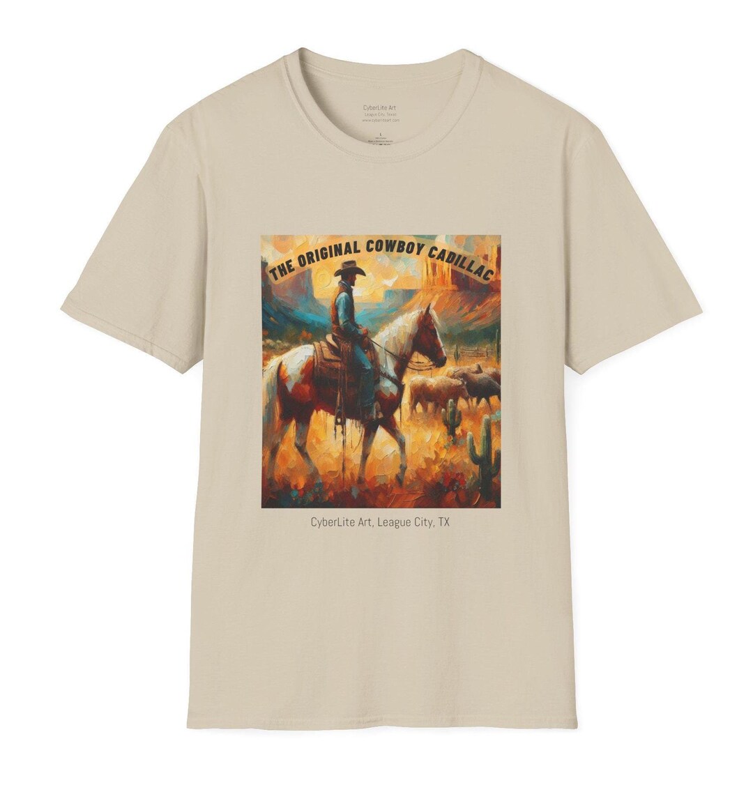 Cowboy Cadillac Unisex T-shirt, Texas Western Wear, Cowboy Shirt ...