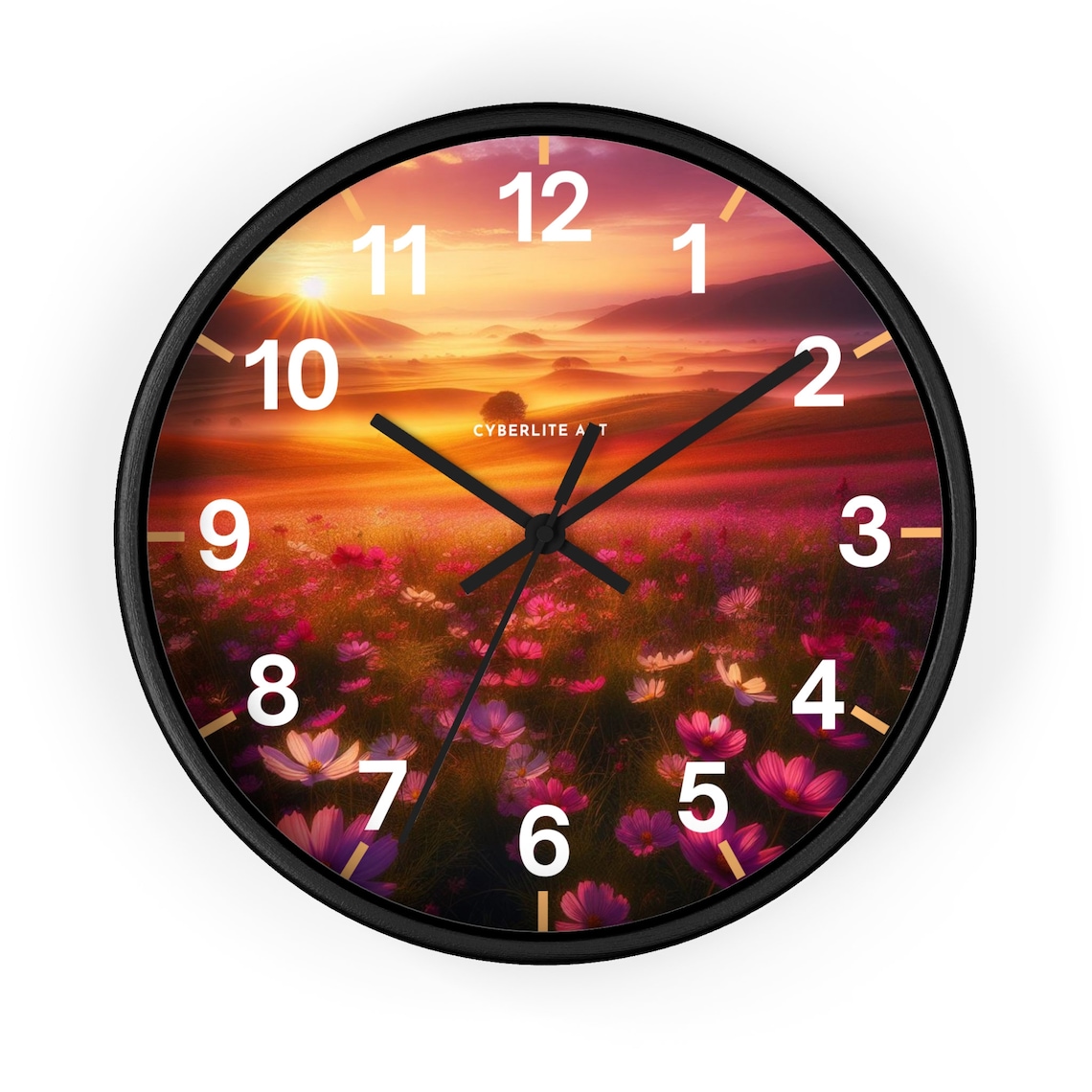 Colorfully Customized Wall Clock Personalize the Hands and Base Colors ...