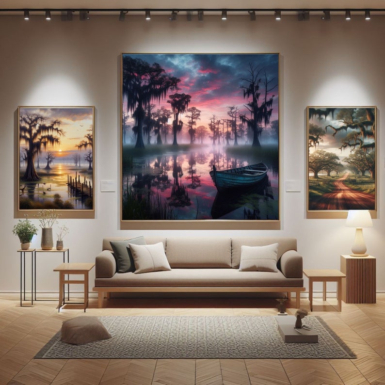 Printable Louisiana Art No. 27-101, Louisiana Bayou Country, Inner ...