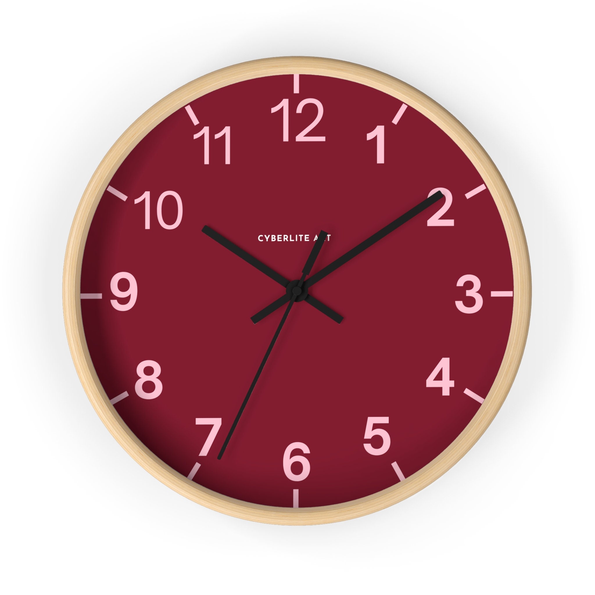 Colorfully Customized Wall Clock Personalize the Hands and Base Colors ...