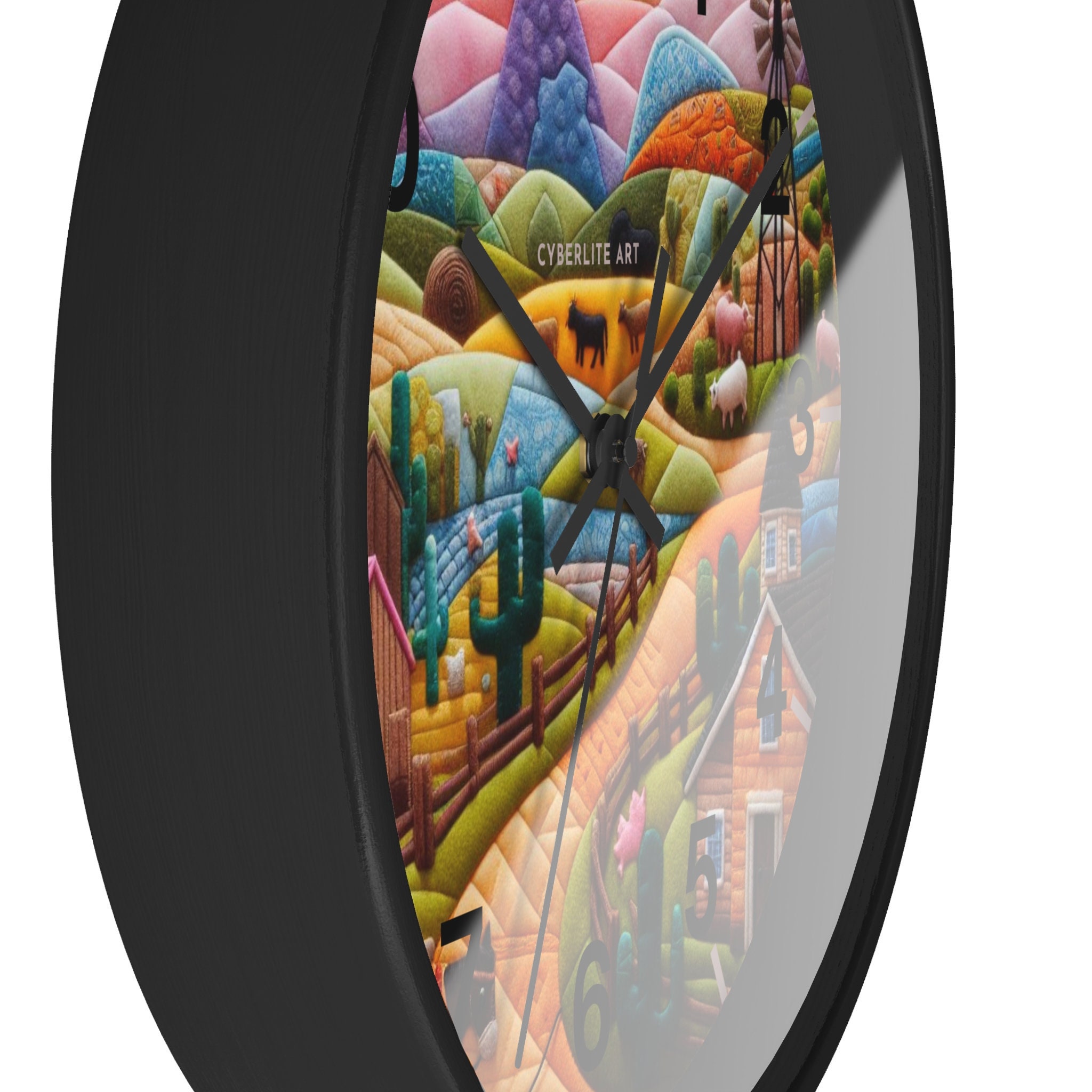 Colorfully Customized Wall Clock Personalize the Hands and Base Colors ...