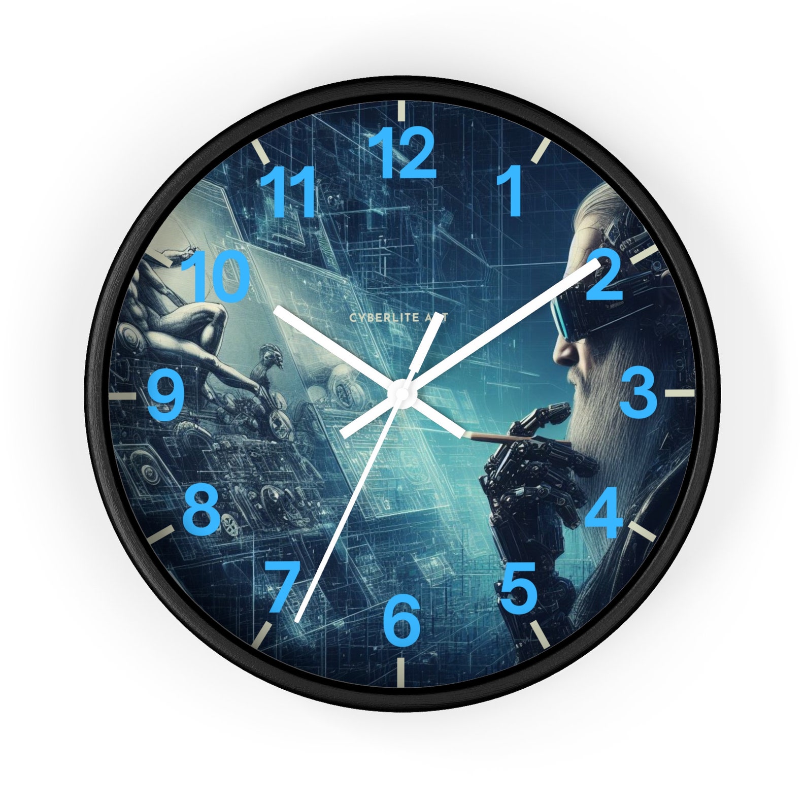 Colorfully Customized Wall Clock Personalize the Hands and Base Colors ...