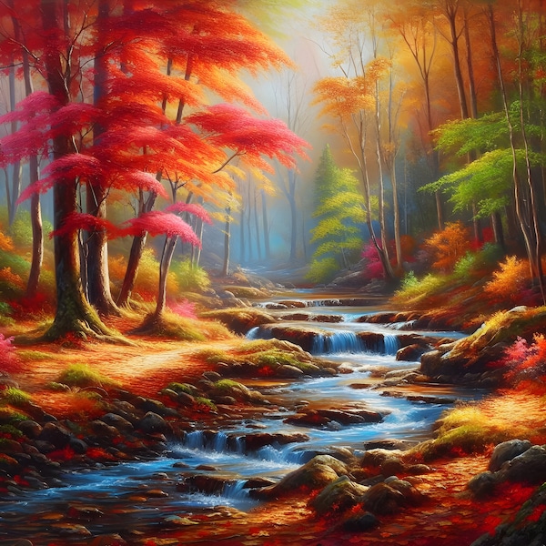 Autumn Foliage Art - Etsy