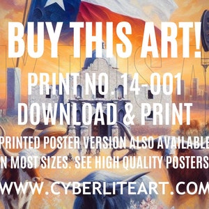 Printable Texas Wall Art Print Collage No. 14-001, Lone Star State Art ...