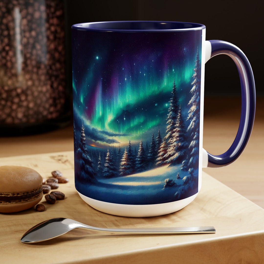 Elevate Your Morning Ritual With Our Two-tone 15oz Mugs. They Feature ...