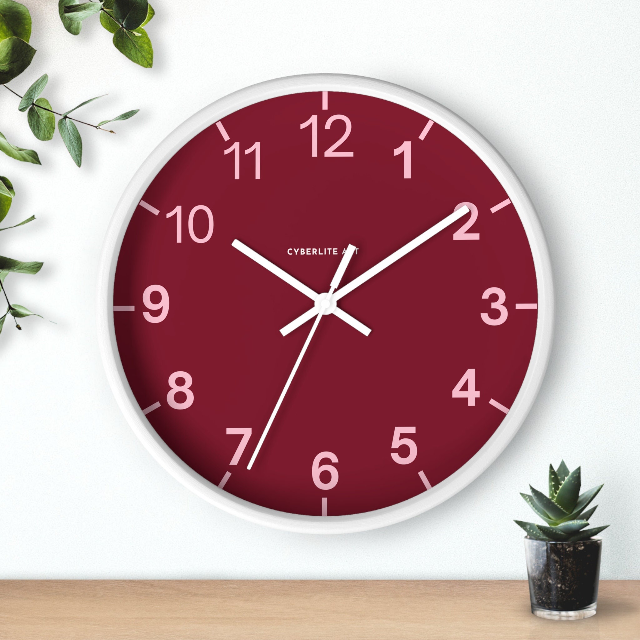 Colorfully Customized Wall Clock Personalize the Hands and Base Colors ...