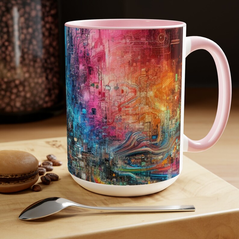 Two Tone Coffee Mugs 15oz Print No 1 034 Title Colors Of The Web