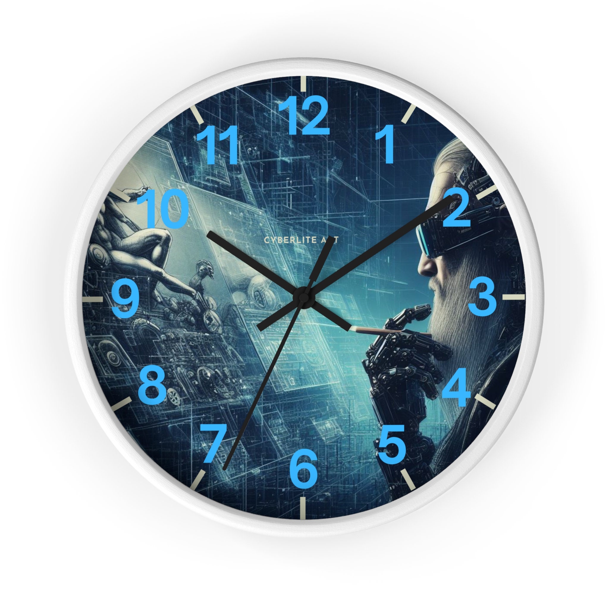 Colorfully Customized Wall Clock Personalize the Hands and Base Colors ...