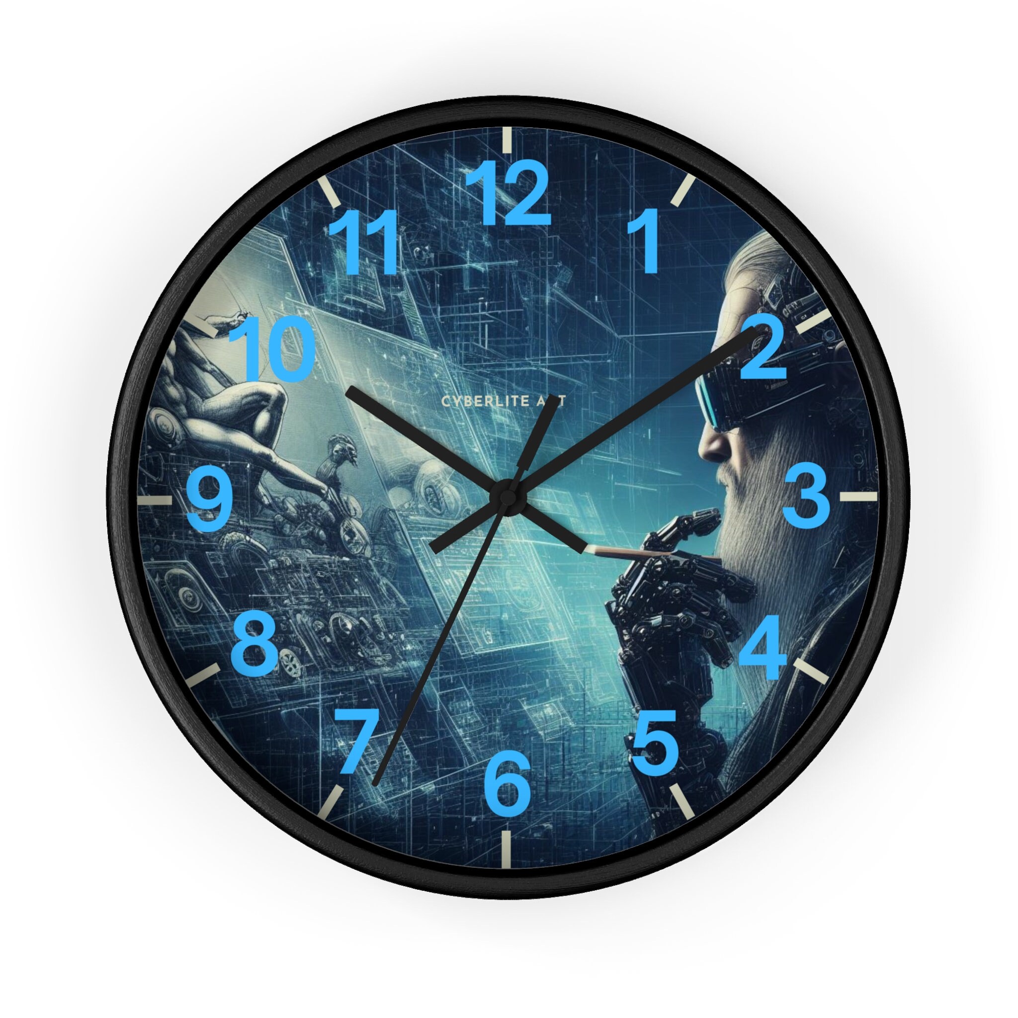 Colorfully Customized Wall Clock Personalize the Hands and Base Colors ...