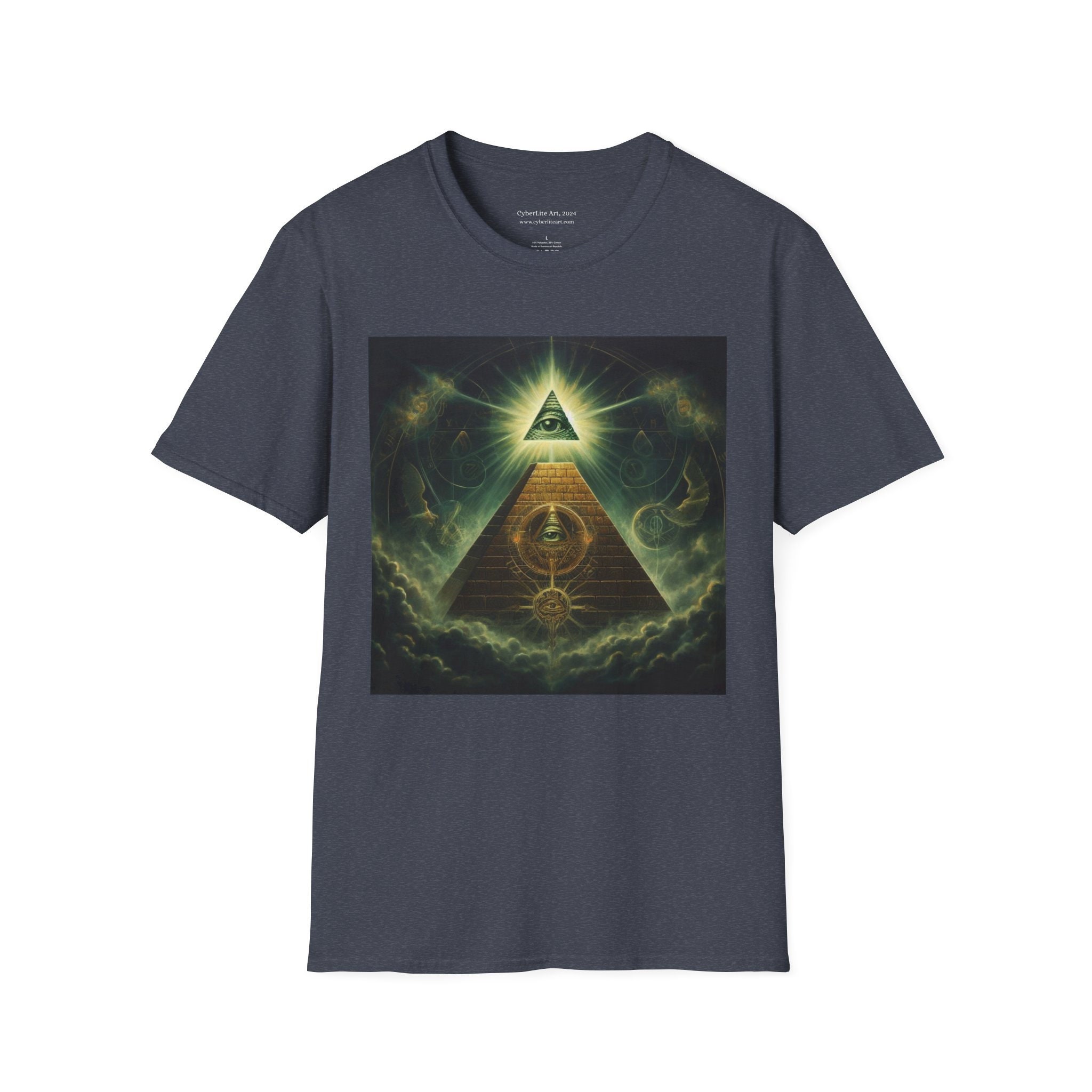 All-seeing Eye in a Pyramid T-shirt: Featuring Print No. 1-186 All ...