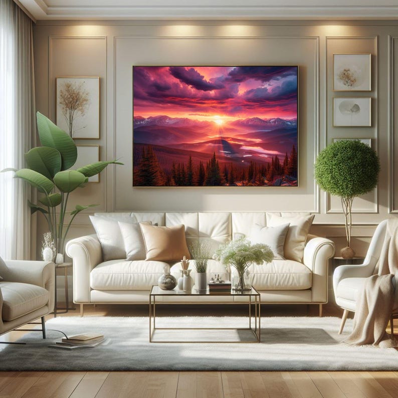 9-279 | Mountain Landscape Art | Purple Mountain Majesties ...