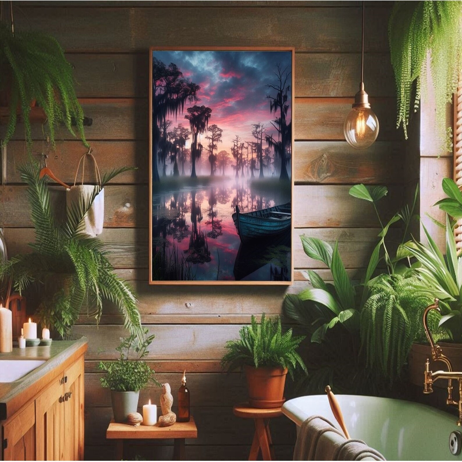 Printable Louisiana Art No. 27-101, Louisiana Bayou Country, Inner ...