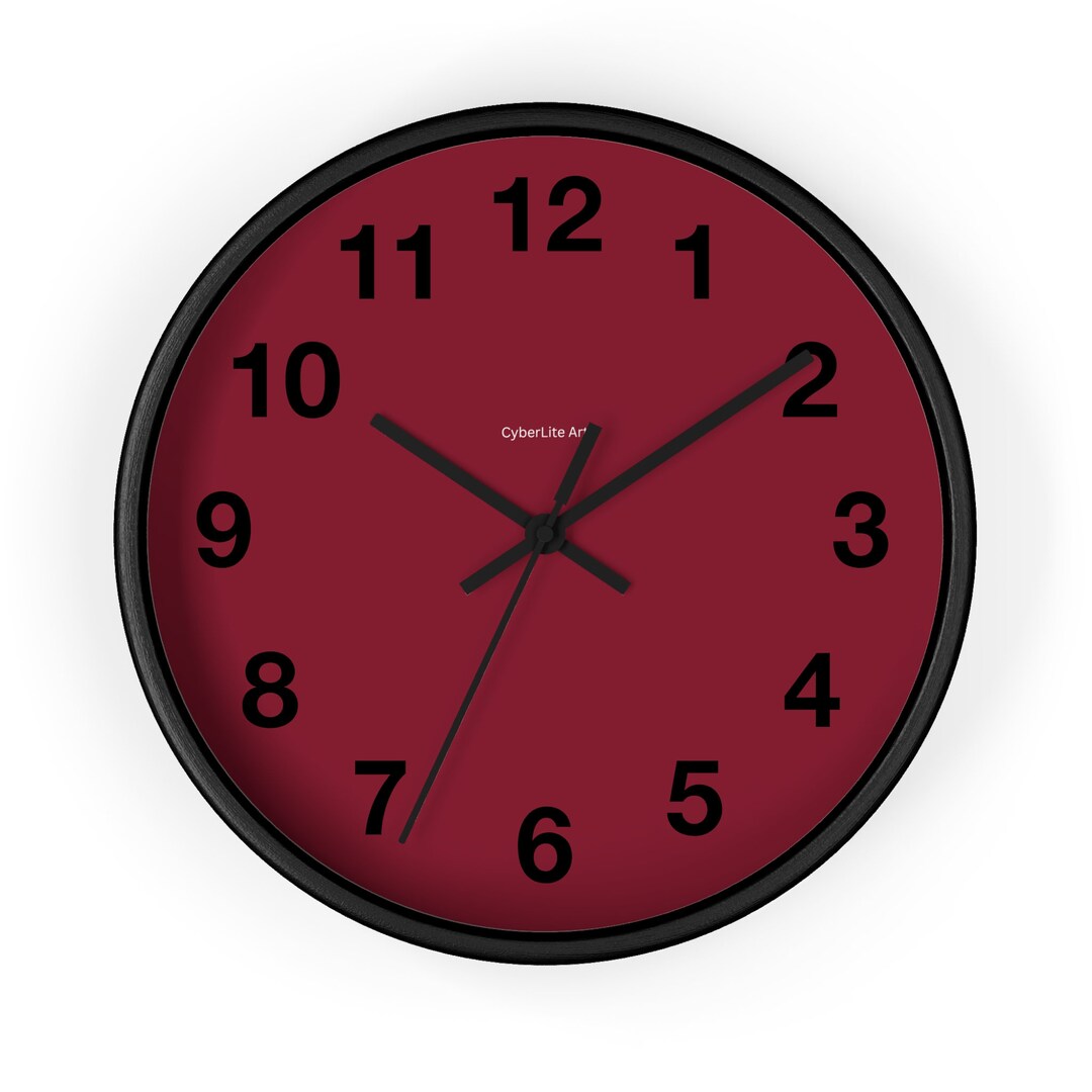 Colorfully Customized Wall Clock Personalize the Hands and Base Colors ...