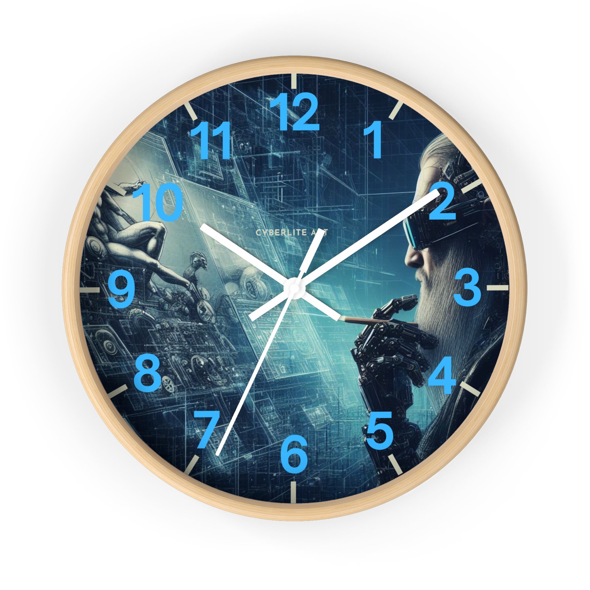 Colorfully Customized Wall Clock Personalize the Hands and Base Colors ...