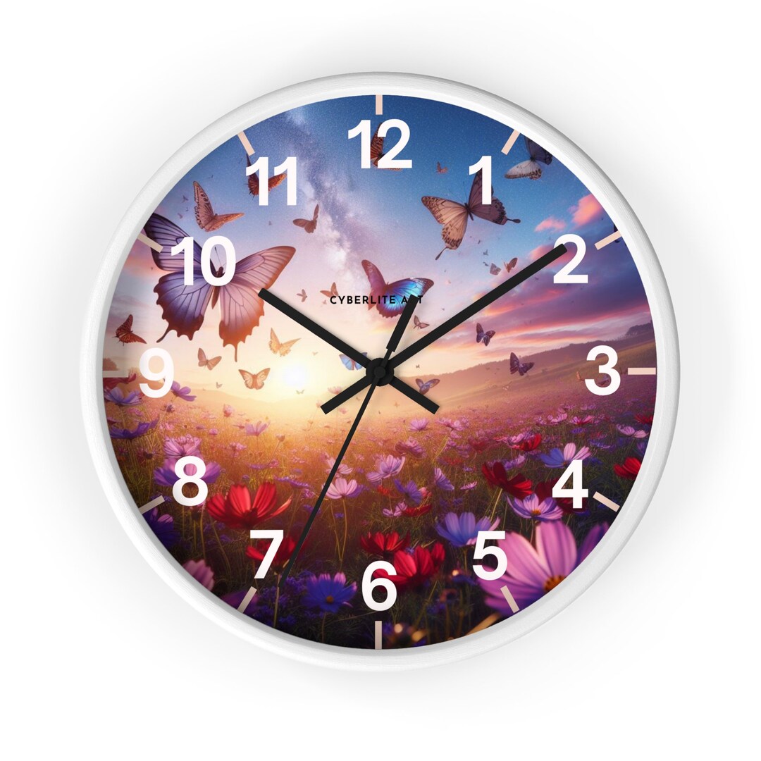Colorfully Customized Wall Clock - Personalize the Hands and Base ...