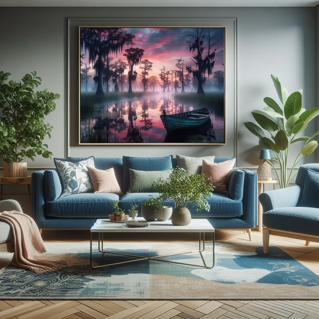 Printable Louisiana Art No. 27-101, Louisiana Bayou Country, Inner ...