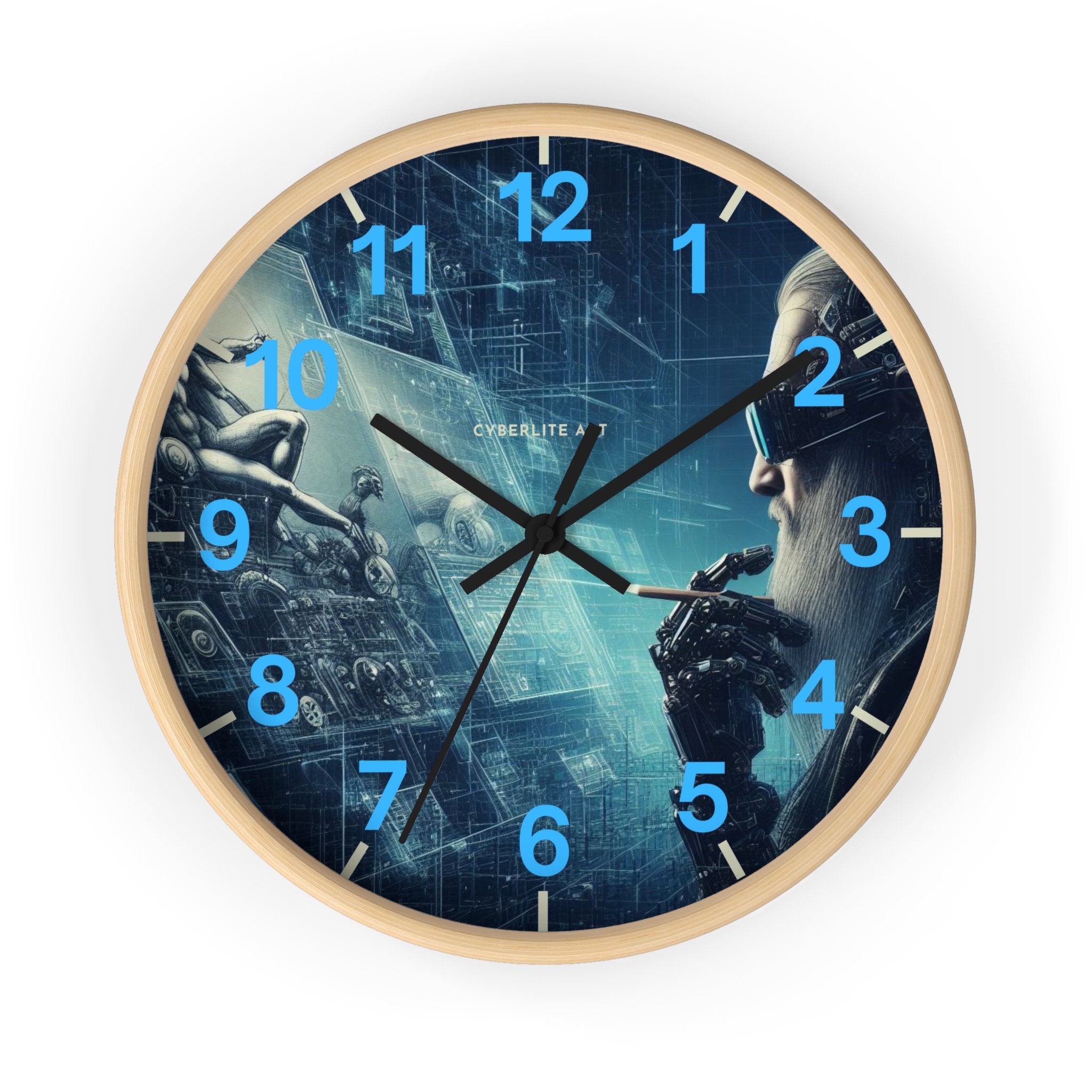 Colorfully Customized Wall Clock Personalize the Hands and Base Colors ...