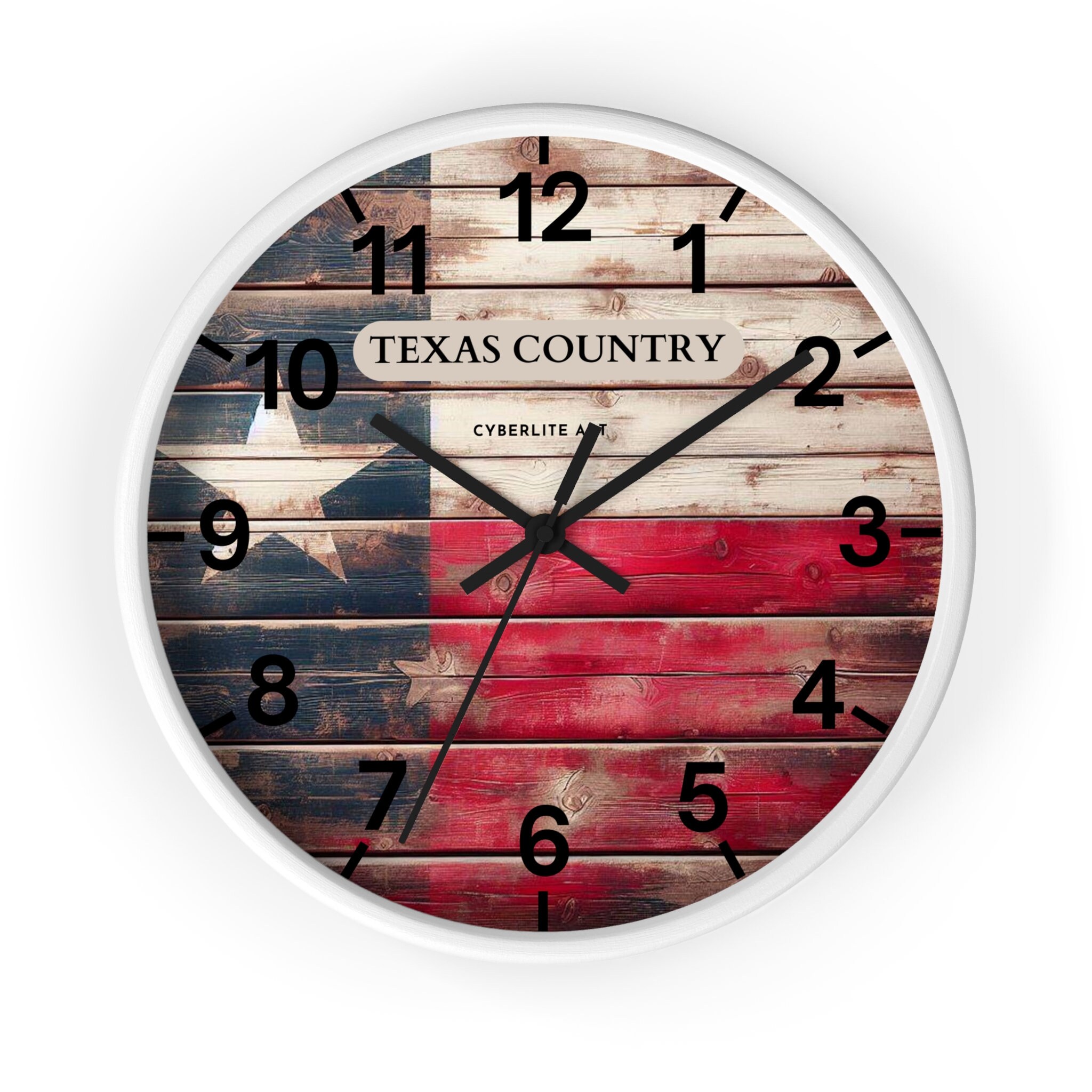 Colorfully Customized Wall Clock Personalize the Hands and Base Colors ...