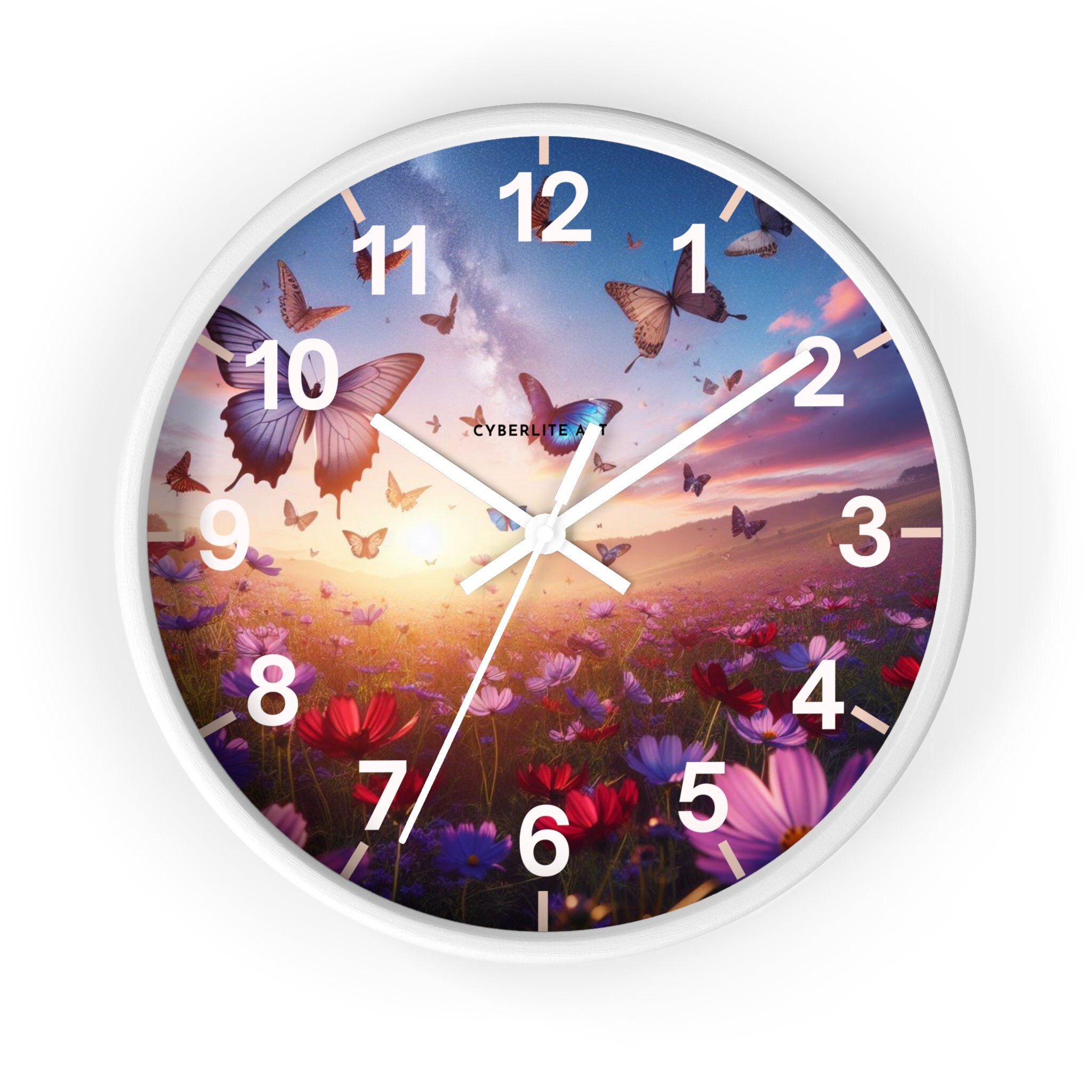 Colorfully Customized Wall Clock Personalize the Hands and Base Colors ...