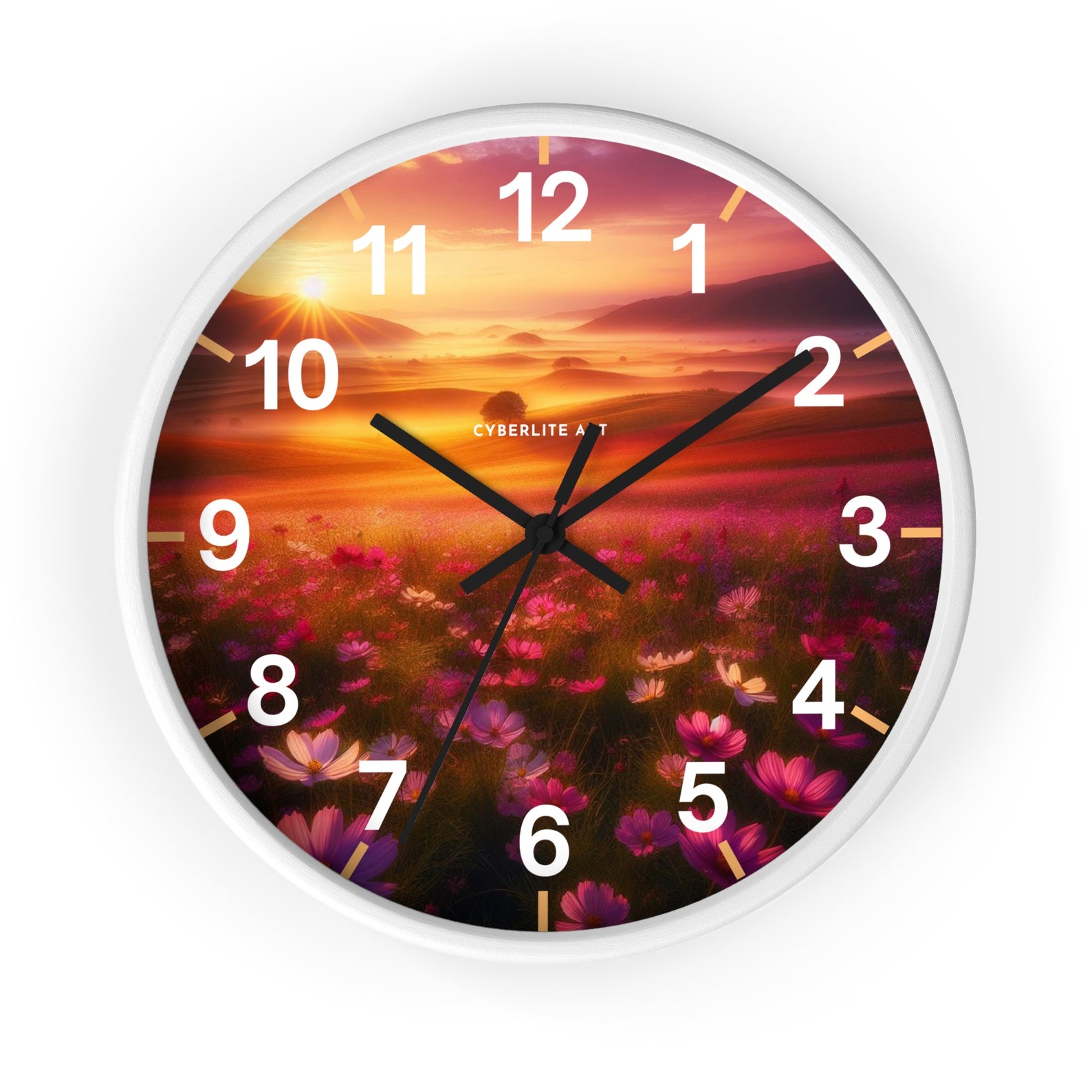 Colorfully Customized Wall Clock Personalize the Hands and Base Colors ...