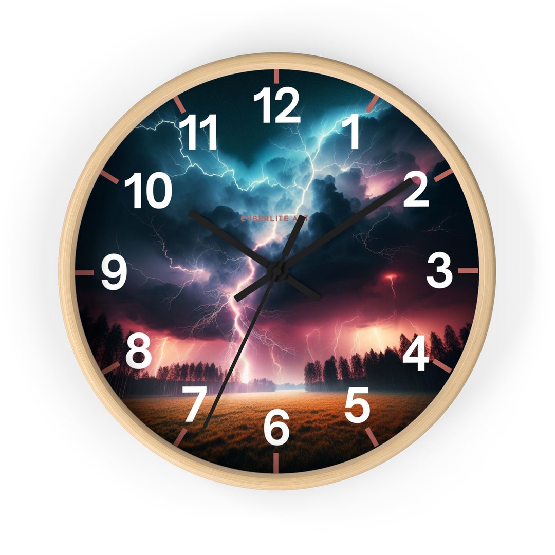 Colorfully Customized Wall Clock Personalize the Hands and Base Colors ...