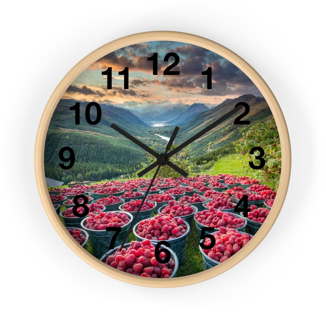 Colorfully Customized Wall Clock Personalize the Hands and Base Colors ...