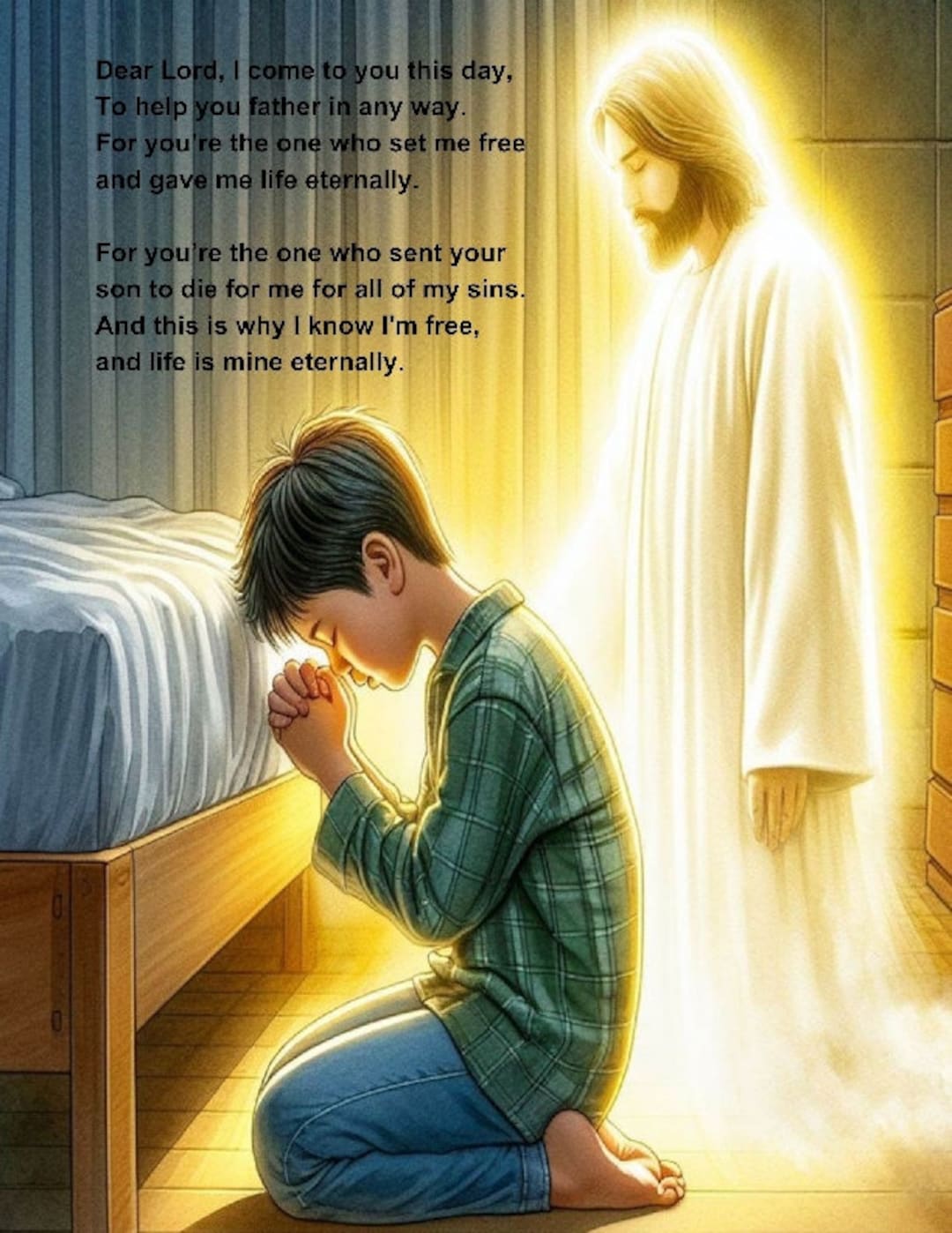 Print Art Print No. 26-014, My Prayer. A Digital Download Image of a ...