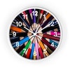 Colorfully Customized Wall Clock Personalize the Hands and Base Colors ...