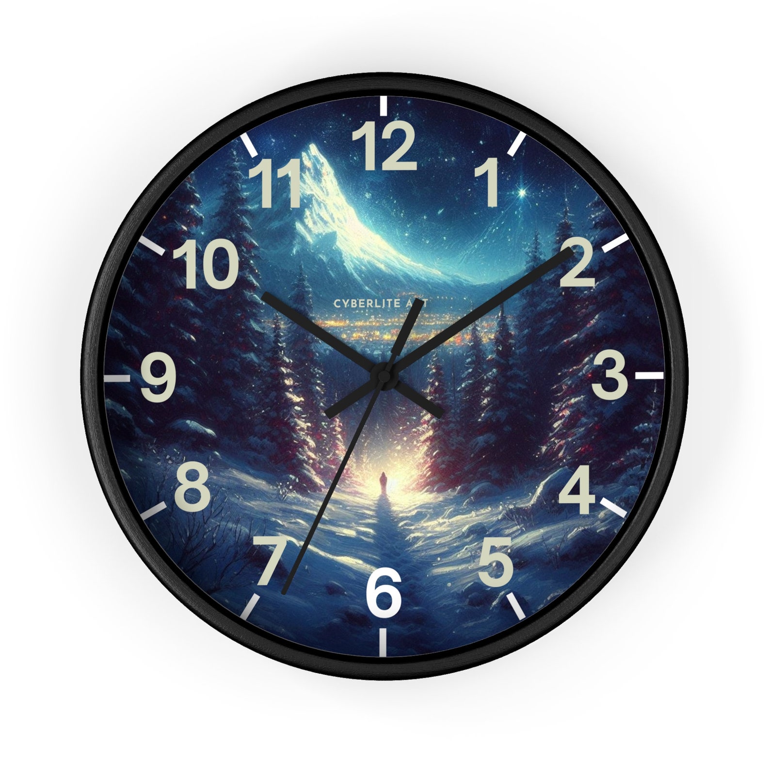 Colorfully Customized Wall Clock Personalize the Hands and Base Colors ...