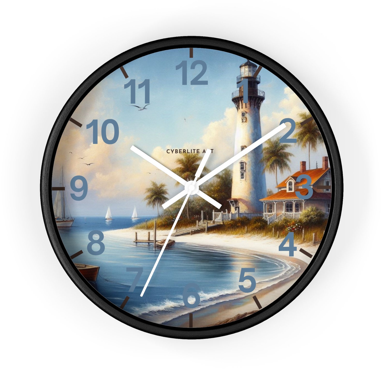 Colorfully Customized Wall Clock Personalize the Hands and Base Colors ...