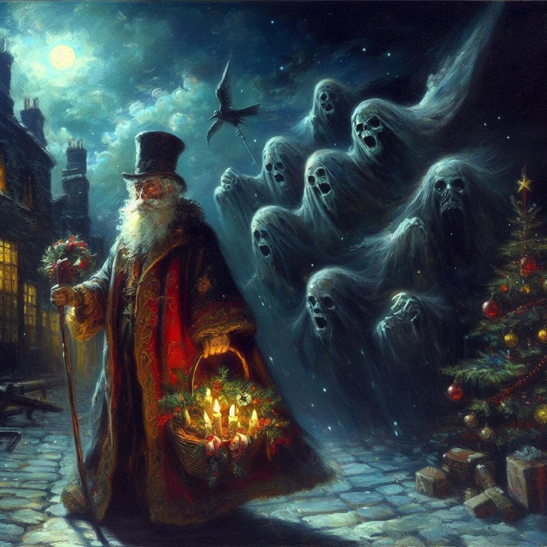 3-071 | Christmas Holiday Wall Art Print Decor, the Spirits of ...