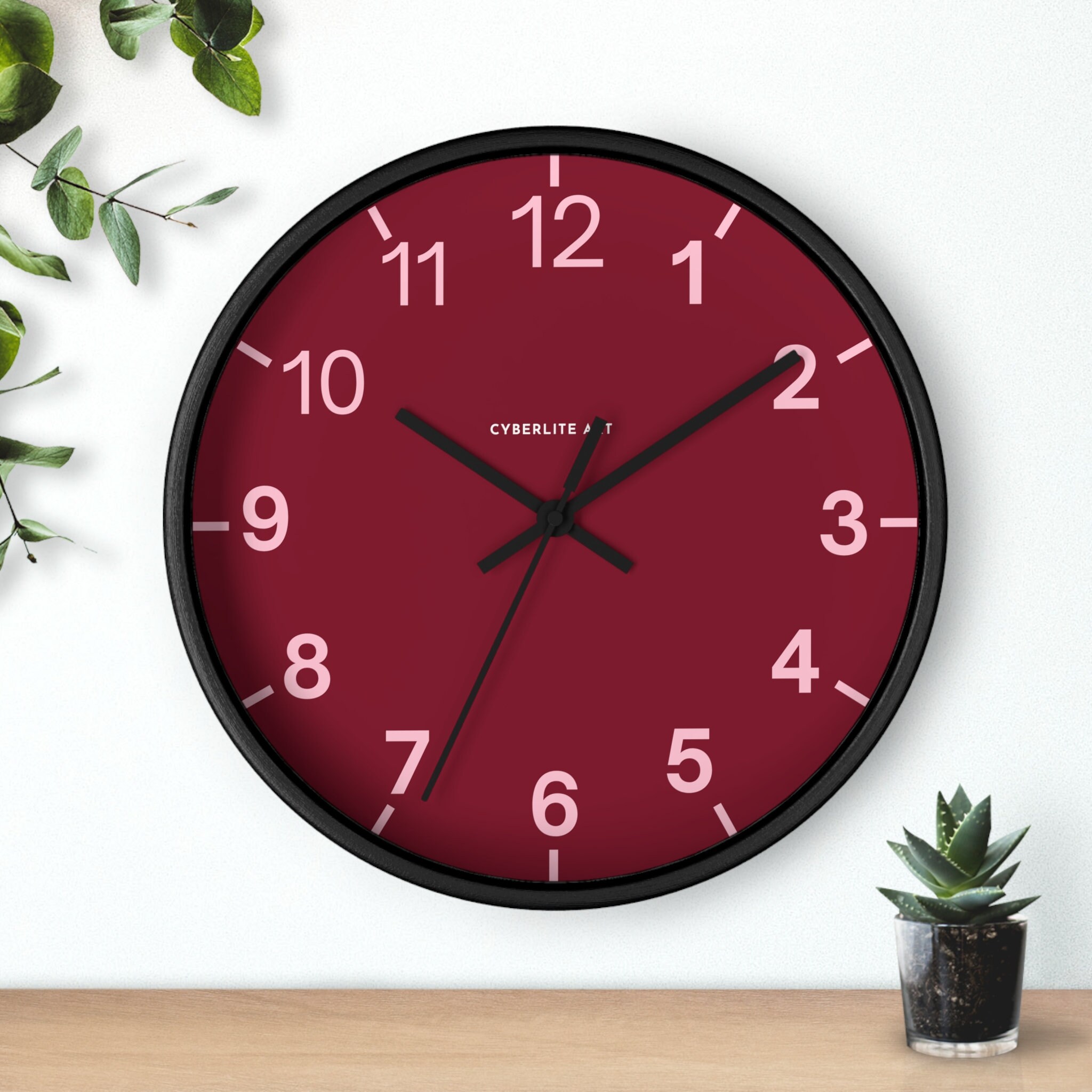 Colorfully Customized Wall Clock Personalize the Hands and Base Colors ...