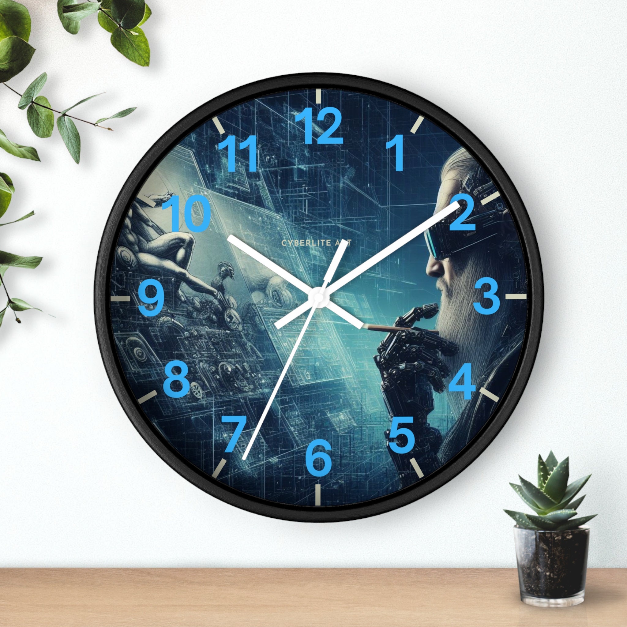 Colorfully Customized Wall Clock Personalize the Hands and Base Colors ...