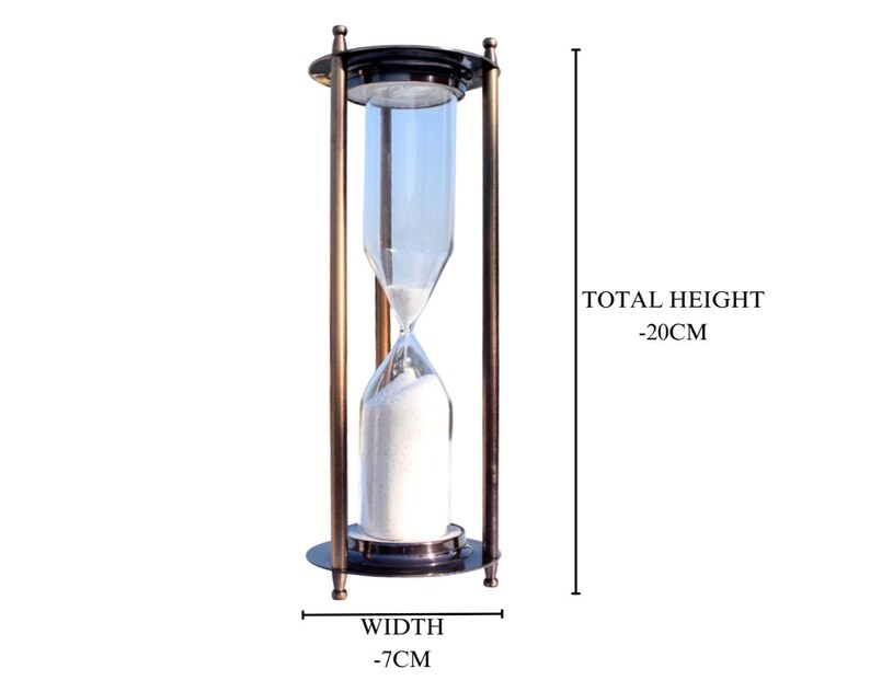 Personalized Fillable Hour Glass Handcrafted Gift Handmade Antique Sand ...