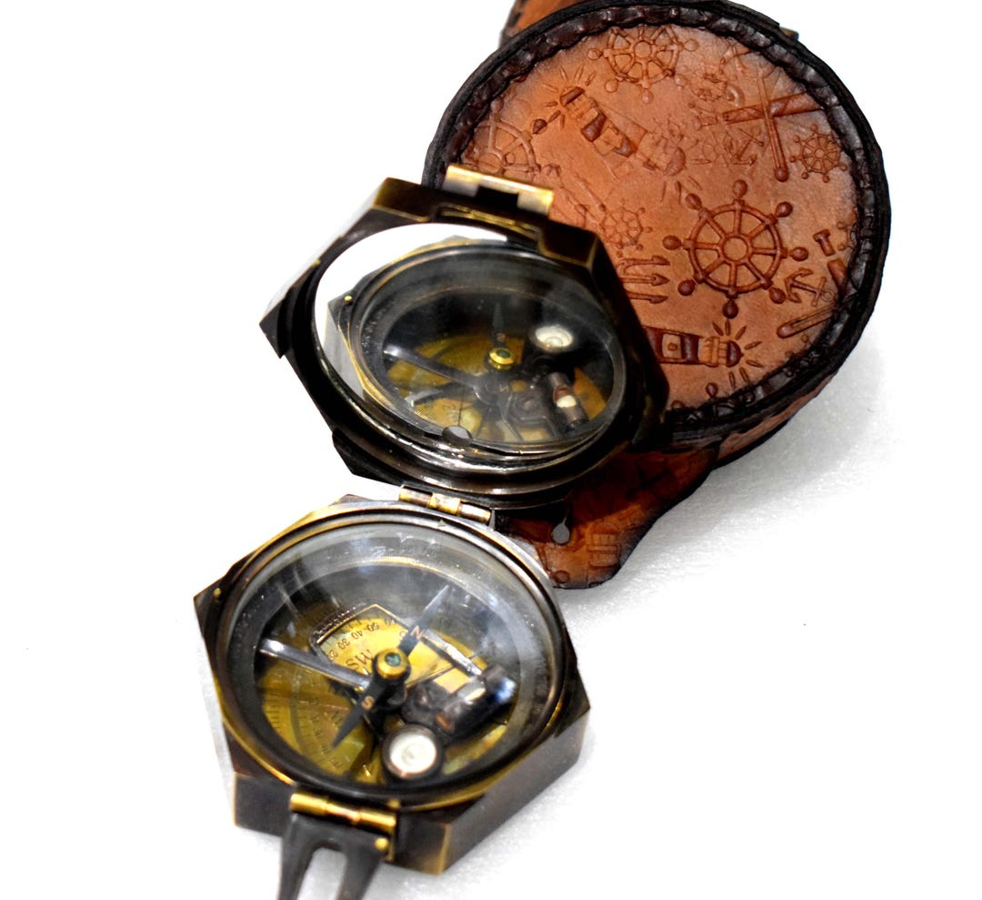 Antique Brass Compass, Solid Brass Compass, Timeless Navigation in a ...