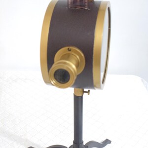 Vintage Mid Century Movie Projector Replica With Round Glass on Brass ...