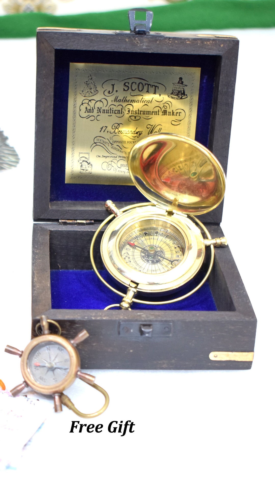 Golden Compass, Brass Compass, Directional Compass ,birthday Gift ...