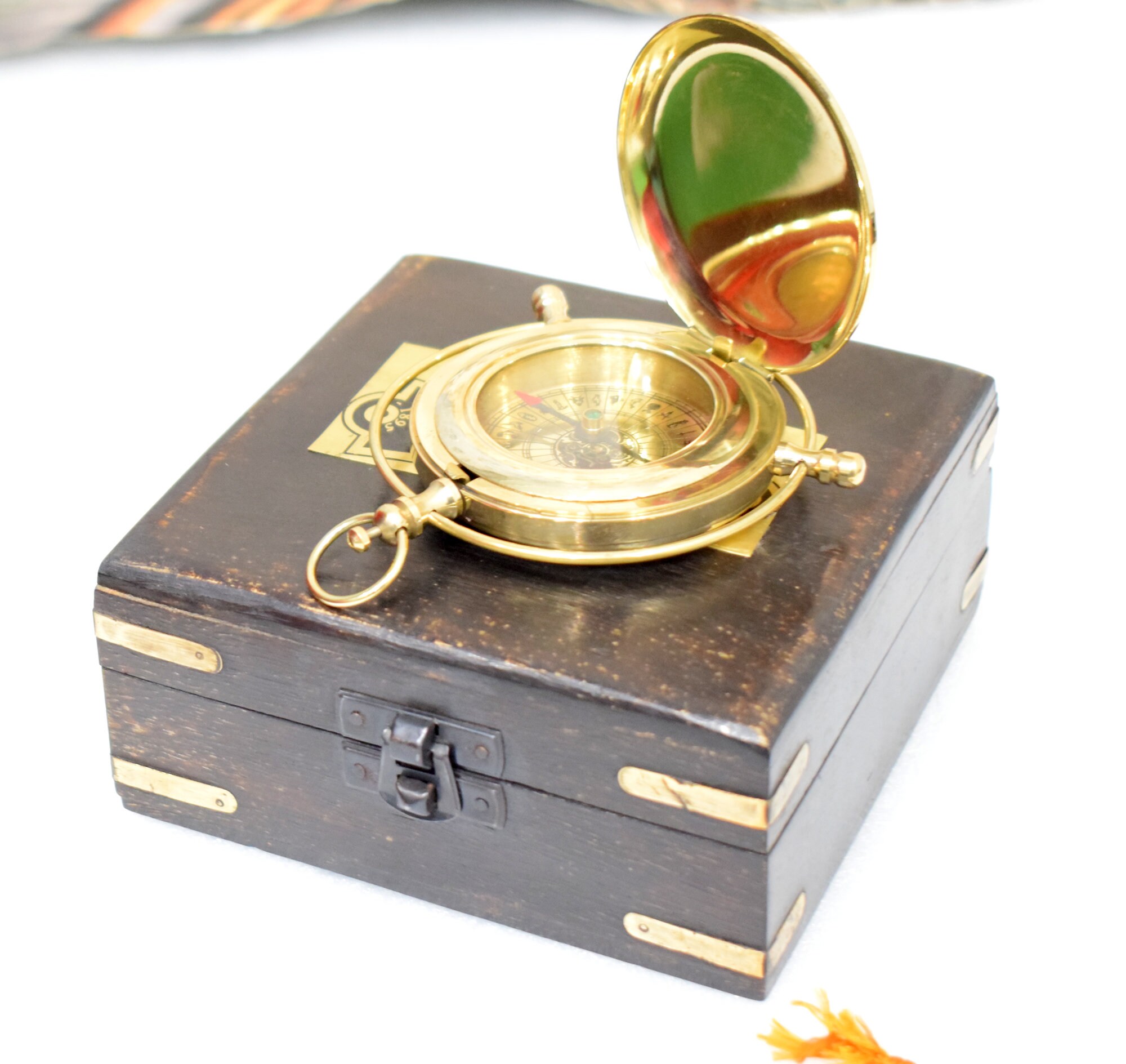 Golden Compass, Brass Compass, Directional Compass ,birthday Gift ...