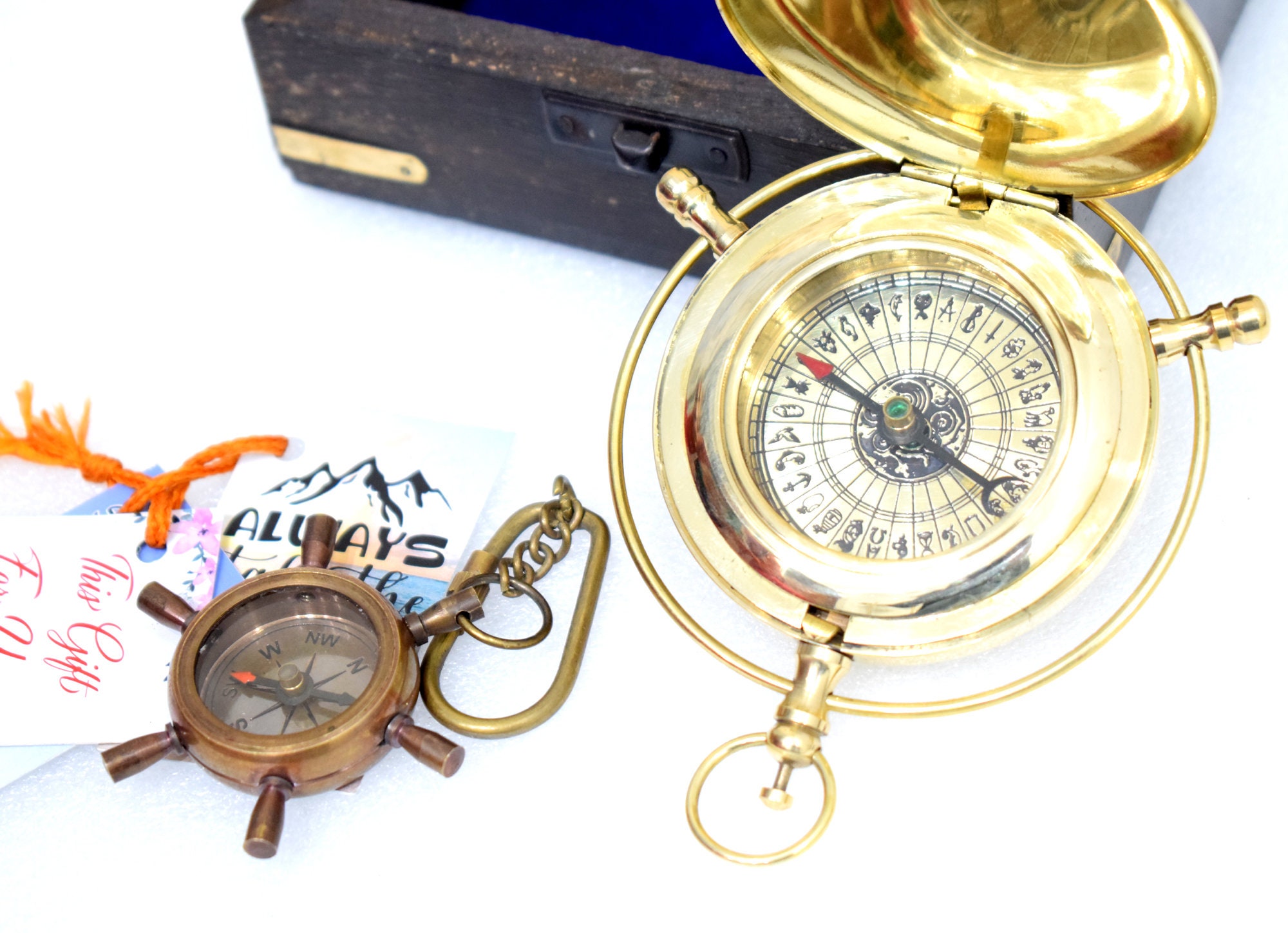 Golden Compass, Brass Compass, Directional Compass ,birthday Gift ...