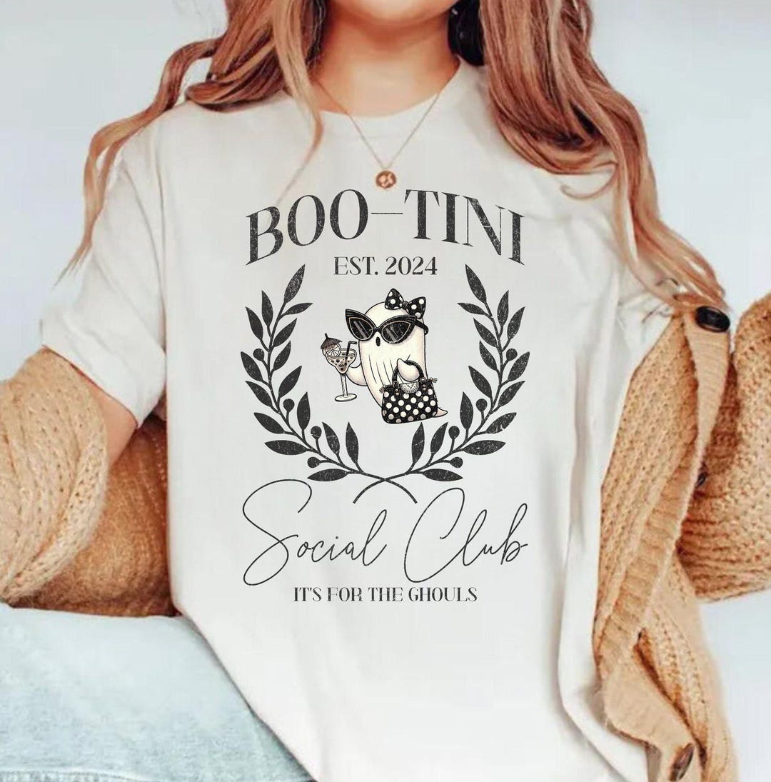 Tini Time Shirt, Boo Jee Shirt, Boo Jee Ghost Shirt, Halloween Martini ...