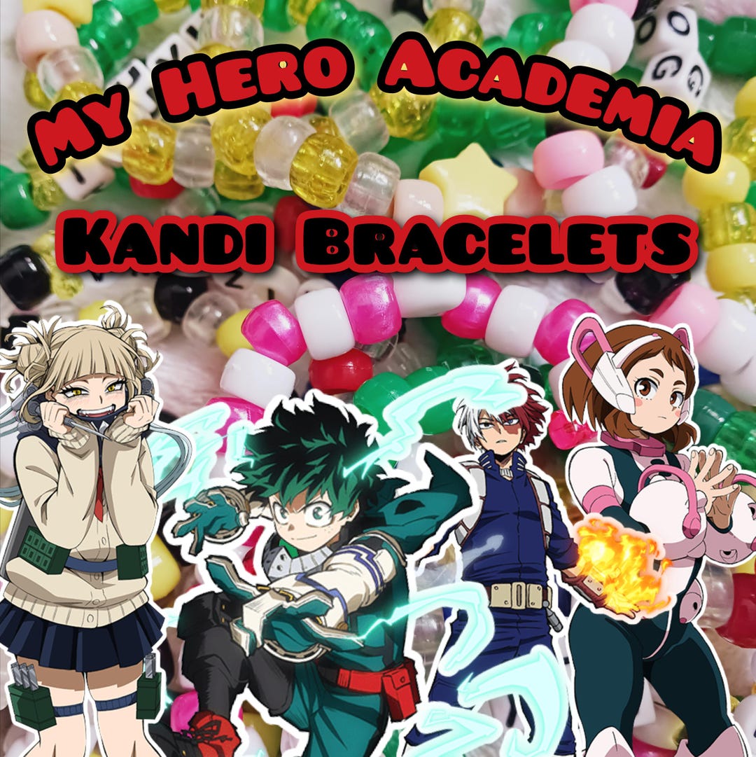 My Hero Academia Kandi Bracelets - Etsy