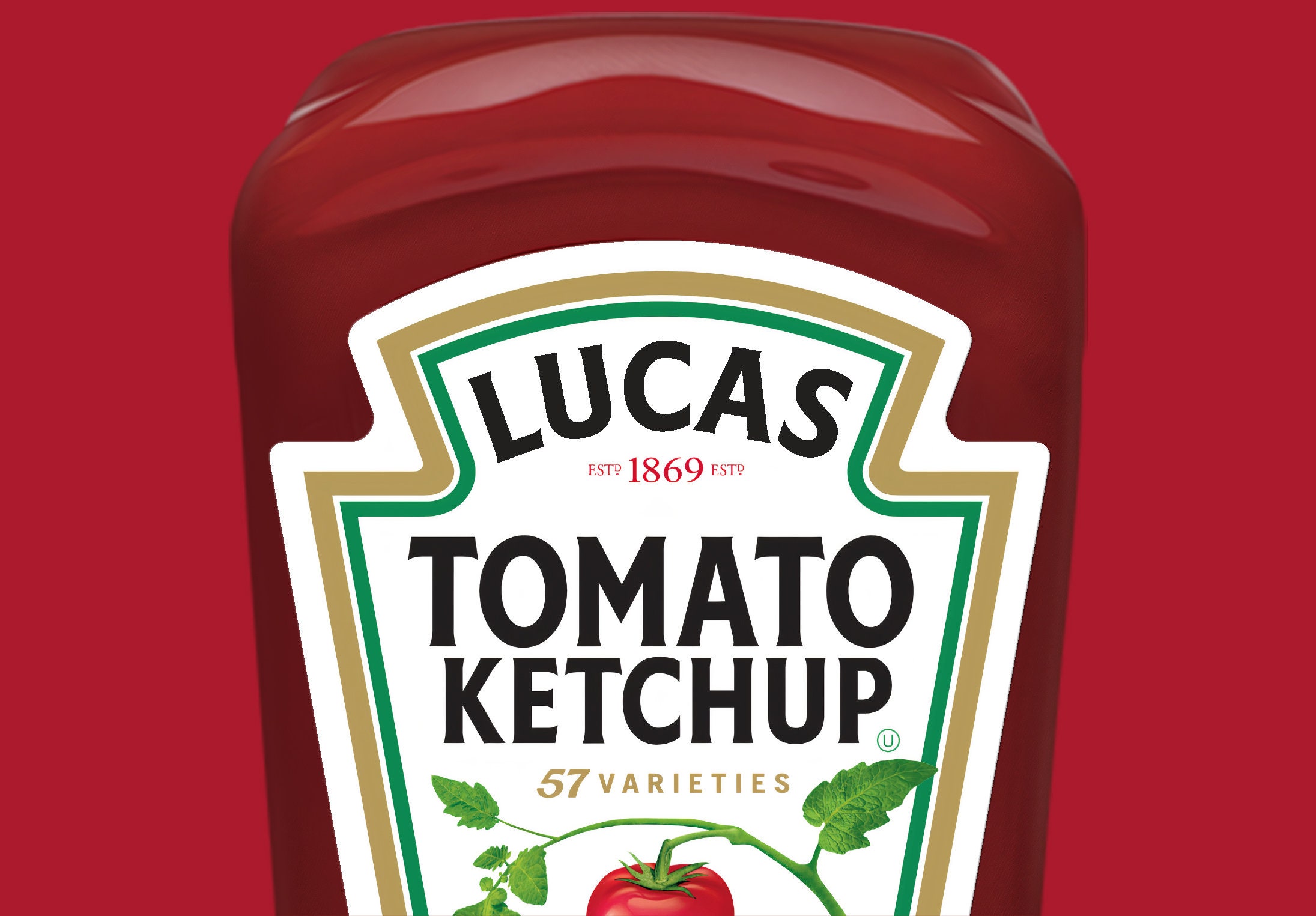 Set of 2 PREMIUM Heinz Ketchup Stickers With Personalized First Name ...